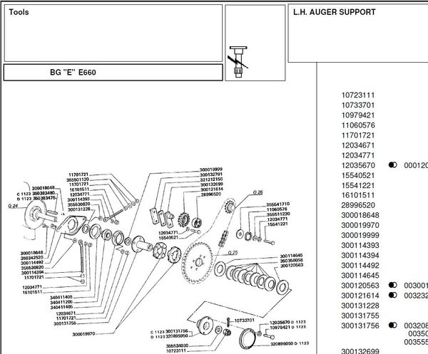 Laverda Header E 660 - Parts Catalog