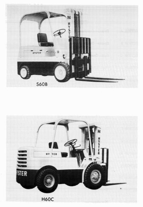 Hyster H60C, H70C, H80C, H90C Forklift Truck C005 Seri