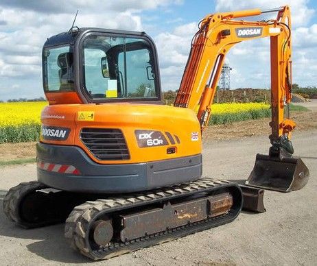 Doosan DX60R (SN. from 50001) Mini Excavator Workshop Service Manual