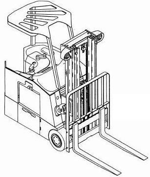 Yale ESC020AB, ESC025AB, ESC030AB Electric Forklift Tr