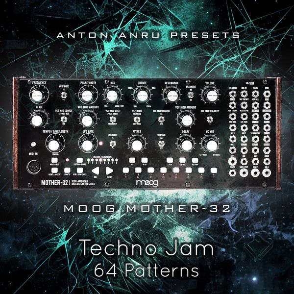 Moog Mother-32 - Techno Jam (64 Patterns in PDF-Format