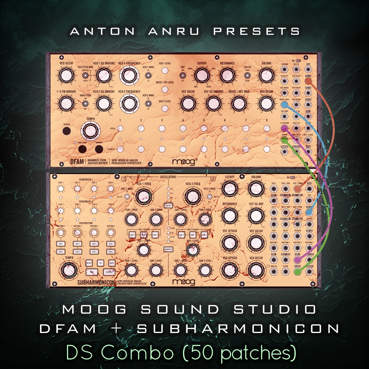 Moog Sound Studio DFAM + Subharmonicon Patches