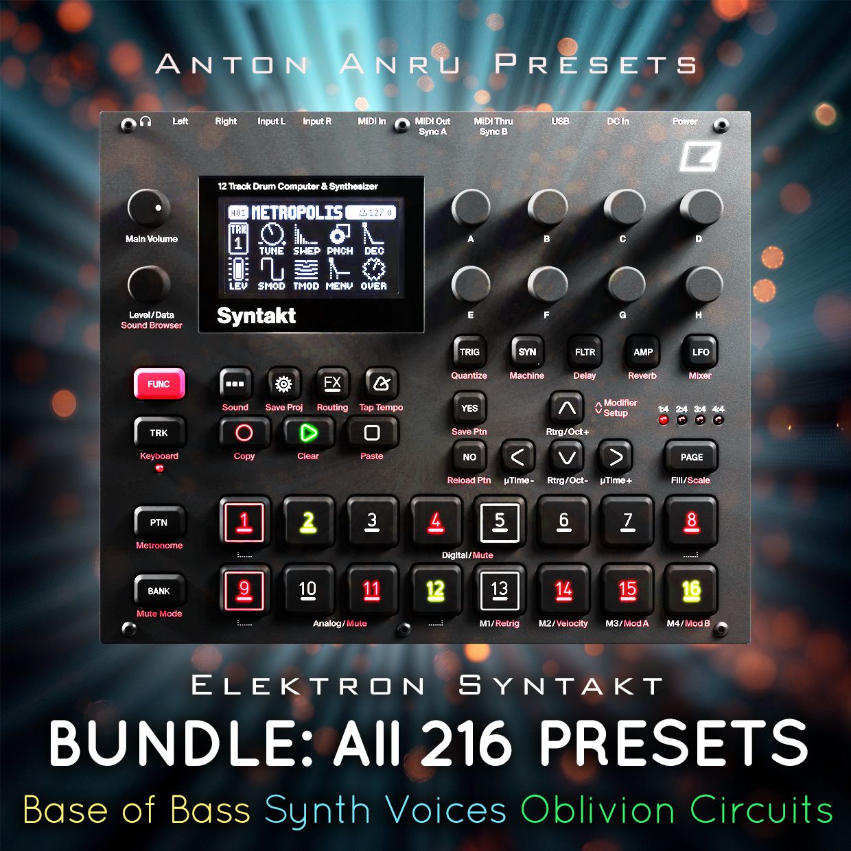 Elektron Syntakt BUNDLE: Ultimate Perc, Synth, Bass Presets
