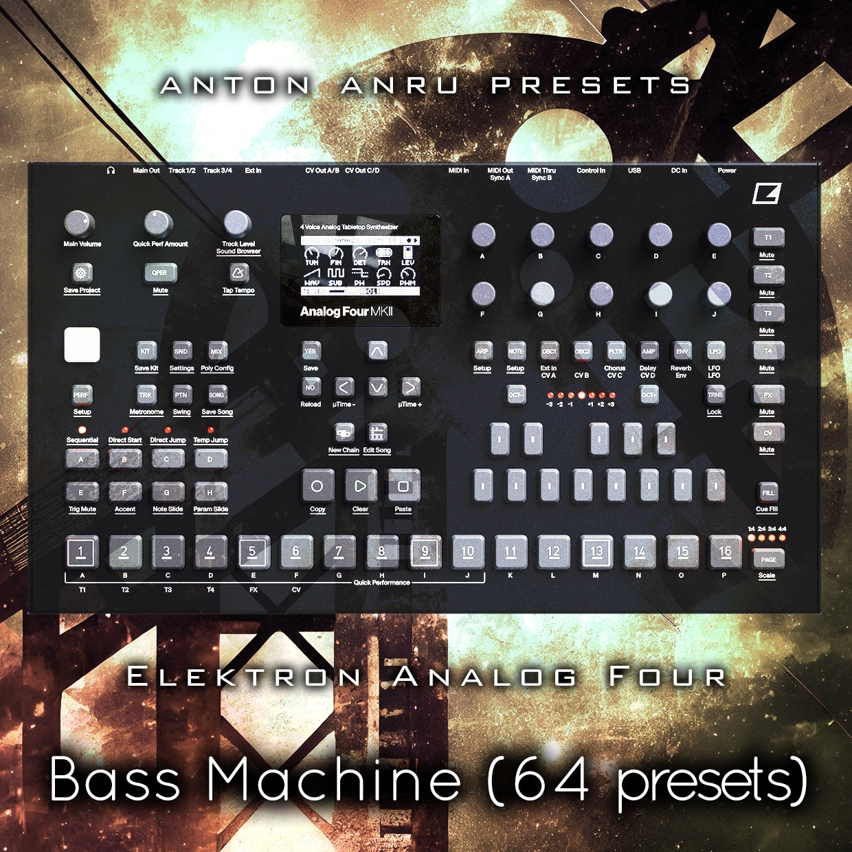 Elektron Analog Four Bass Machine: 64 Presets by Anru