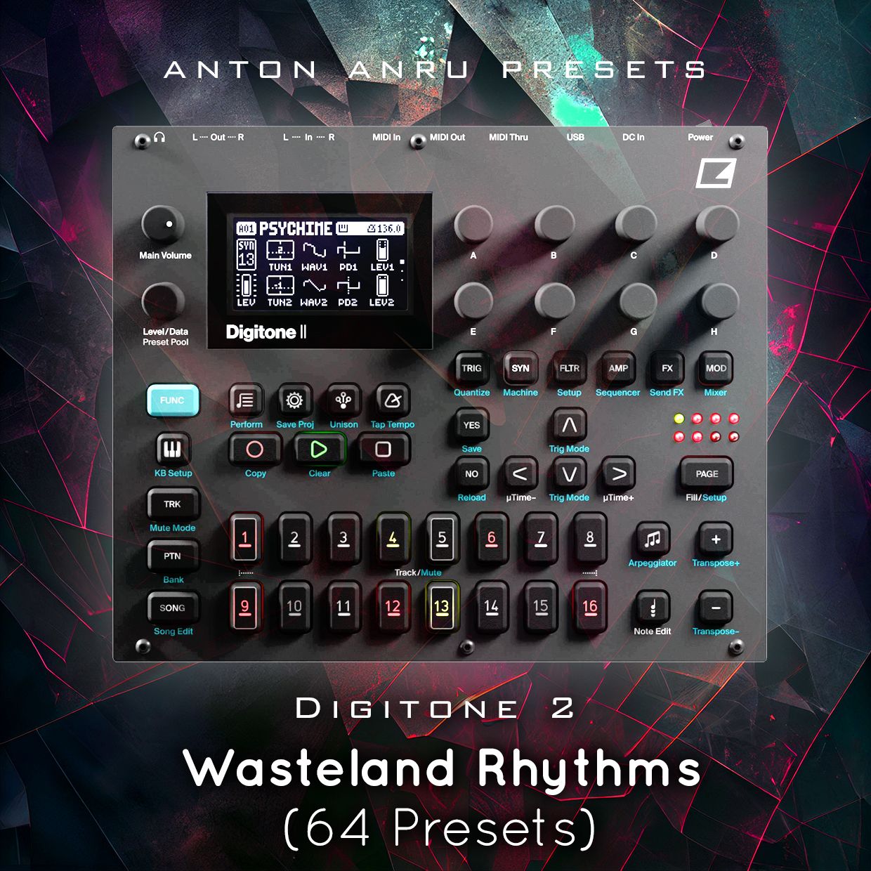 Elektron Digitone II Wasteland Rhythms: 64 Expressive Perc Sounds