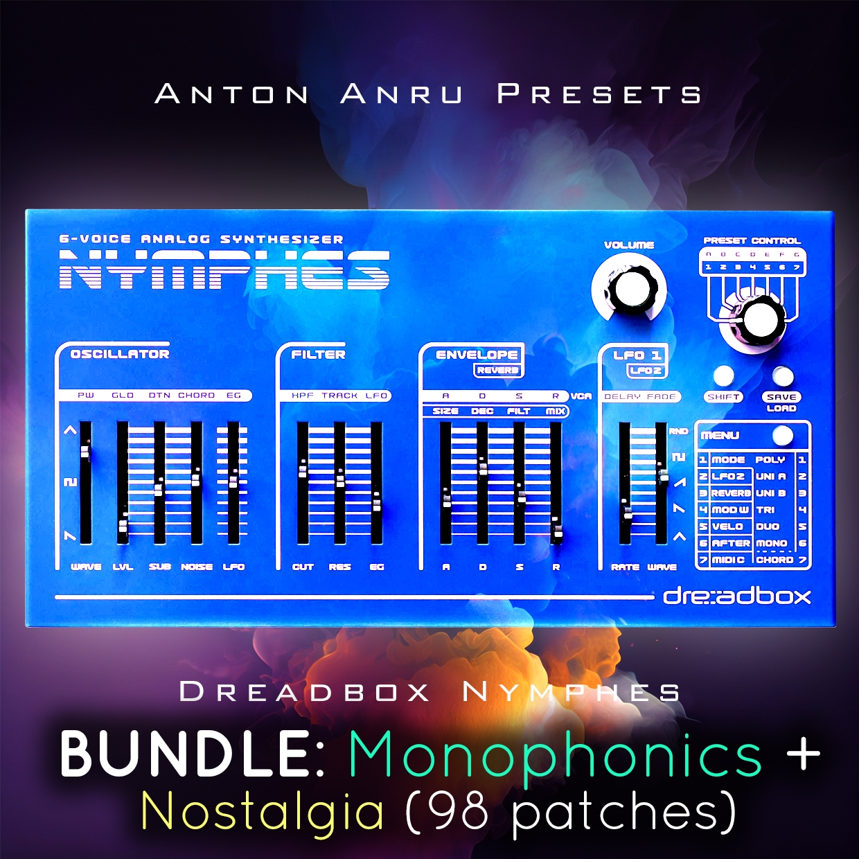 Dreadbox Nymphes Bundle: 98 Vintage & Monophonic Presets
