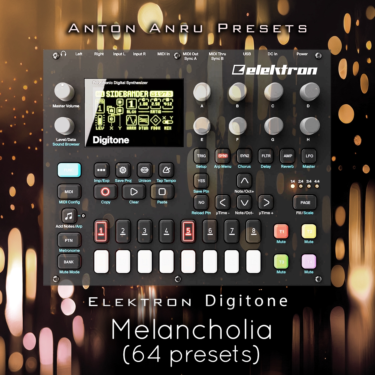Elektron Digitone Melancholia: 64 Expressive Presets Collection