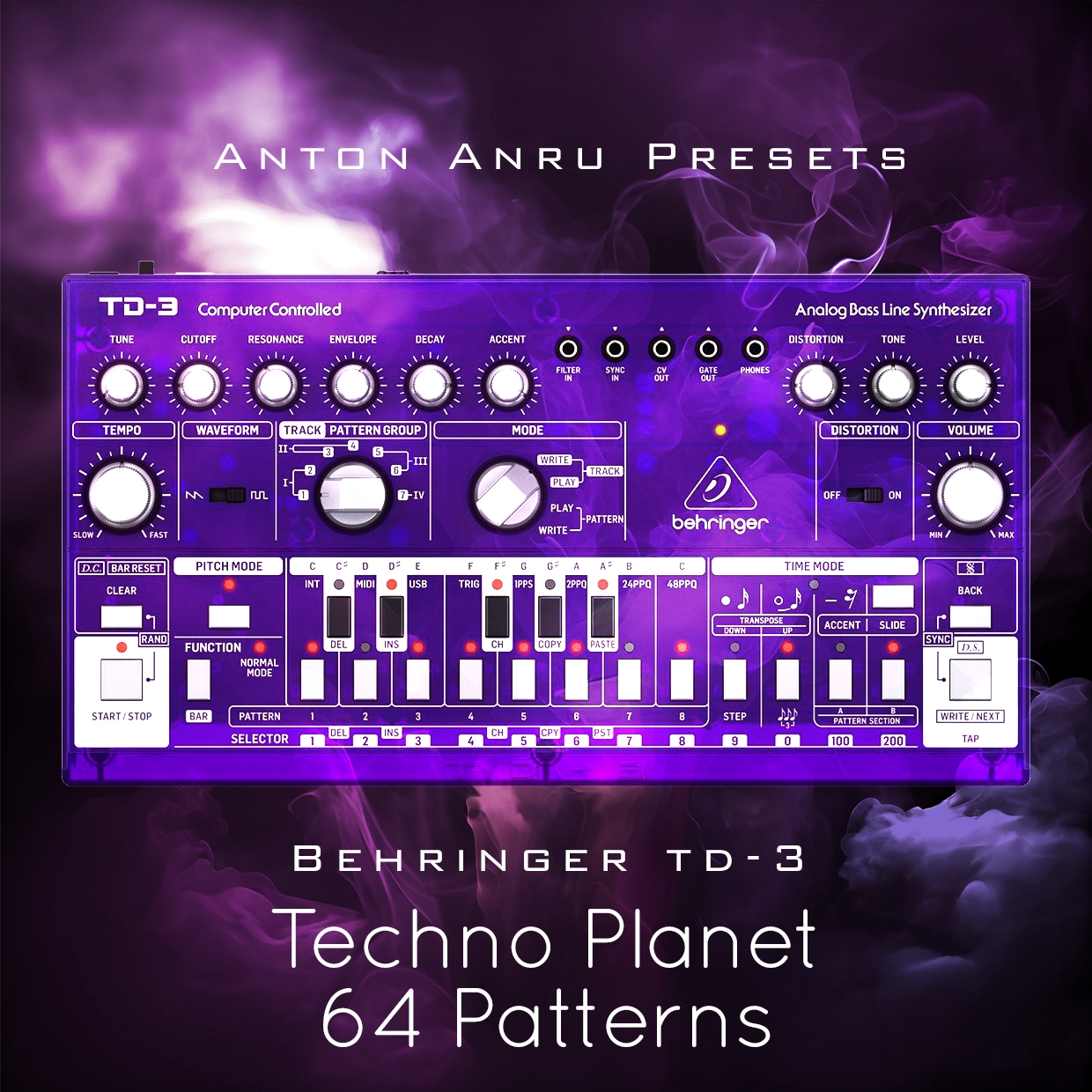 Behringer TD-3 Techno Planet: 64 Dynamic Sequences