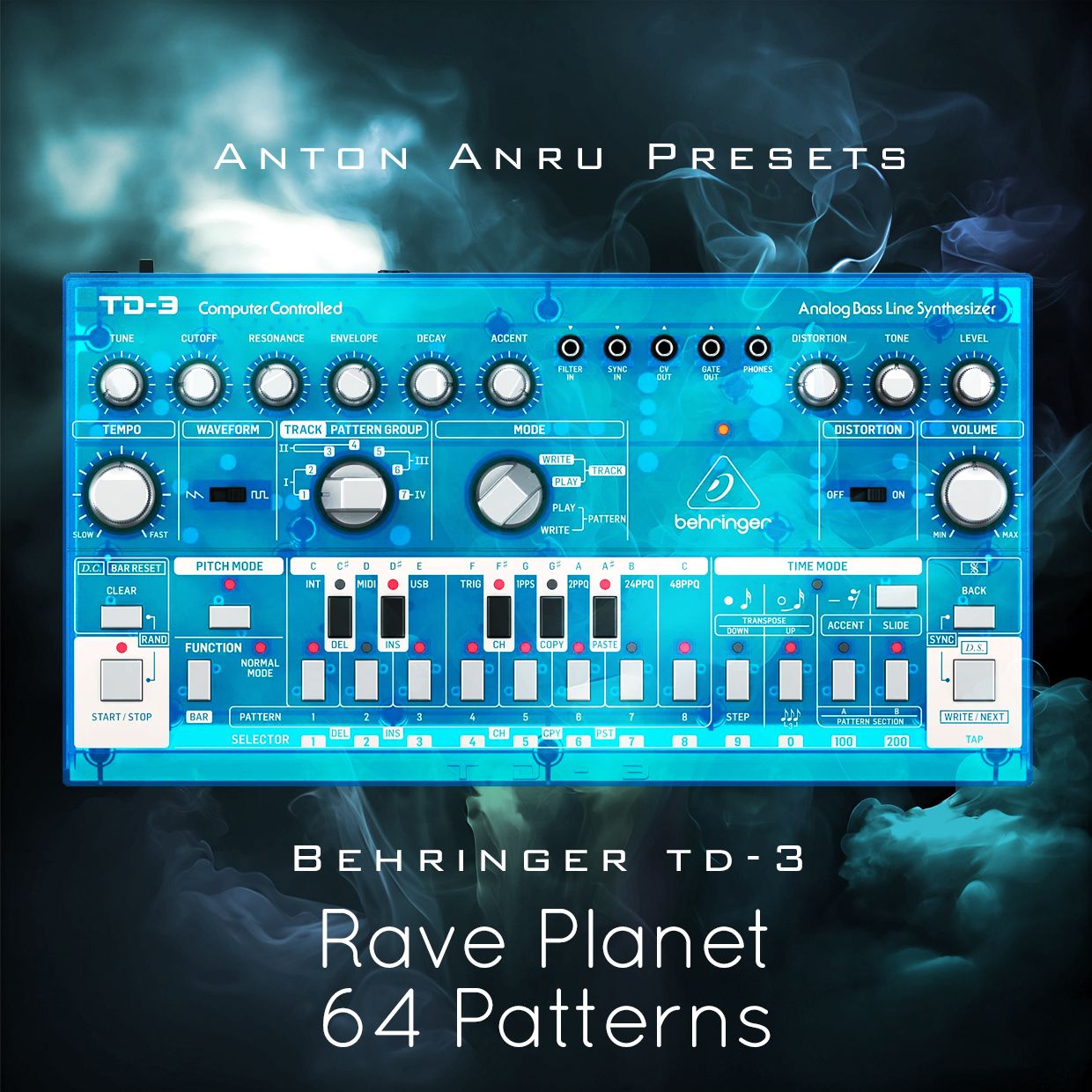 Behringer TD-3/TD-3-MO Rave Acid Techno Patterns