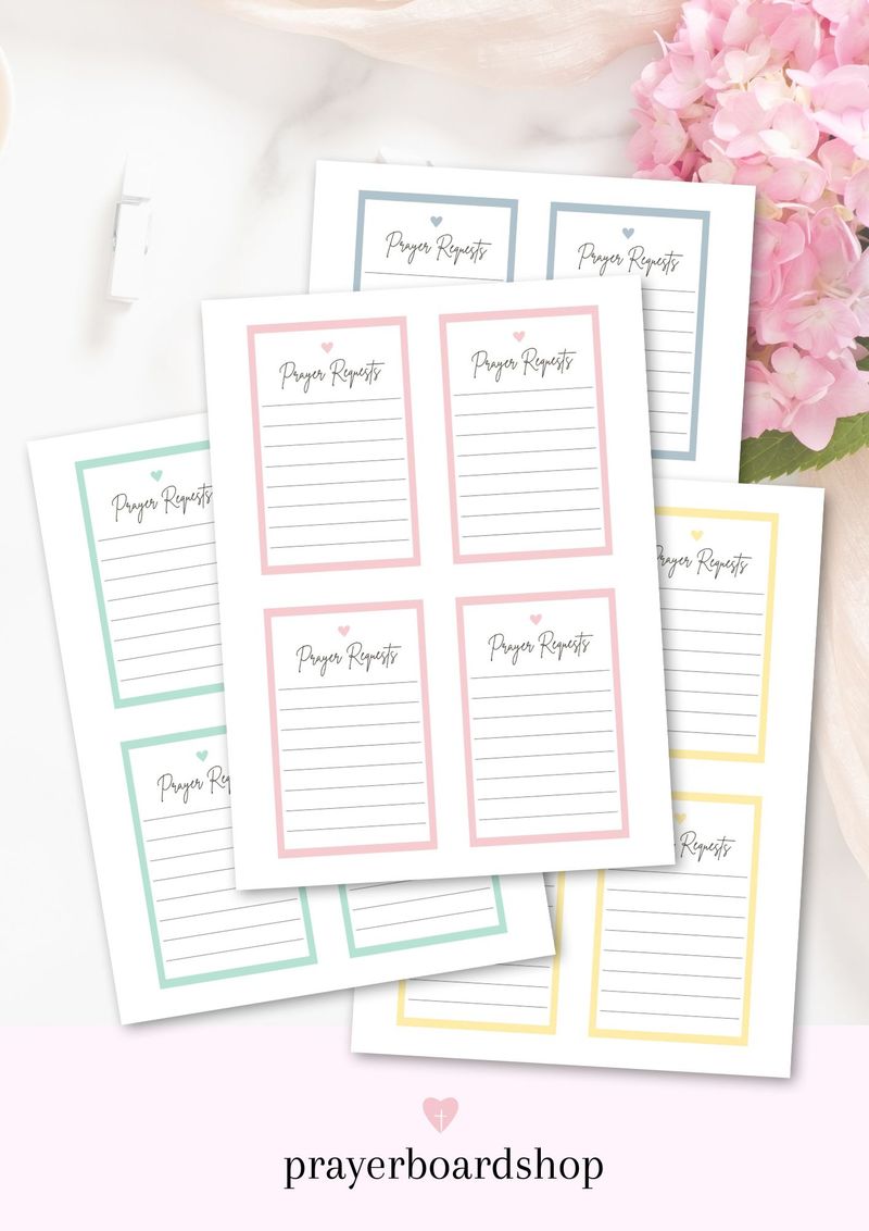 prayer request cards