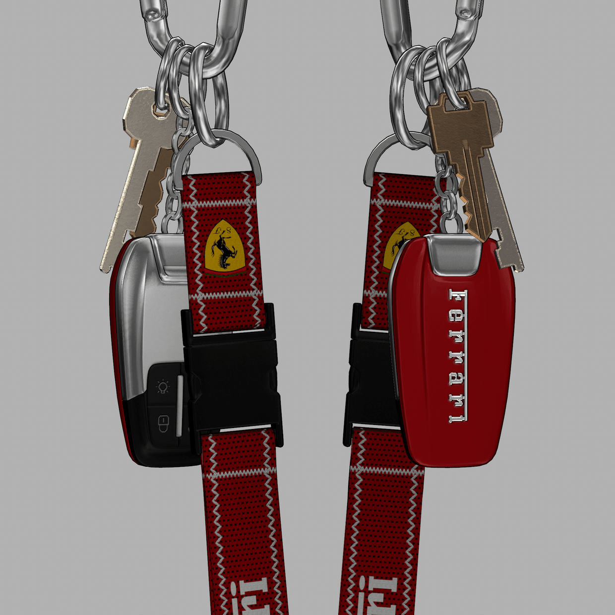 ferrari keychain key fob lanyard 3D Model FBX Download VRChat