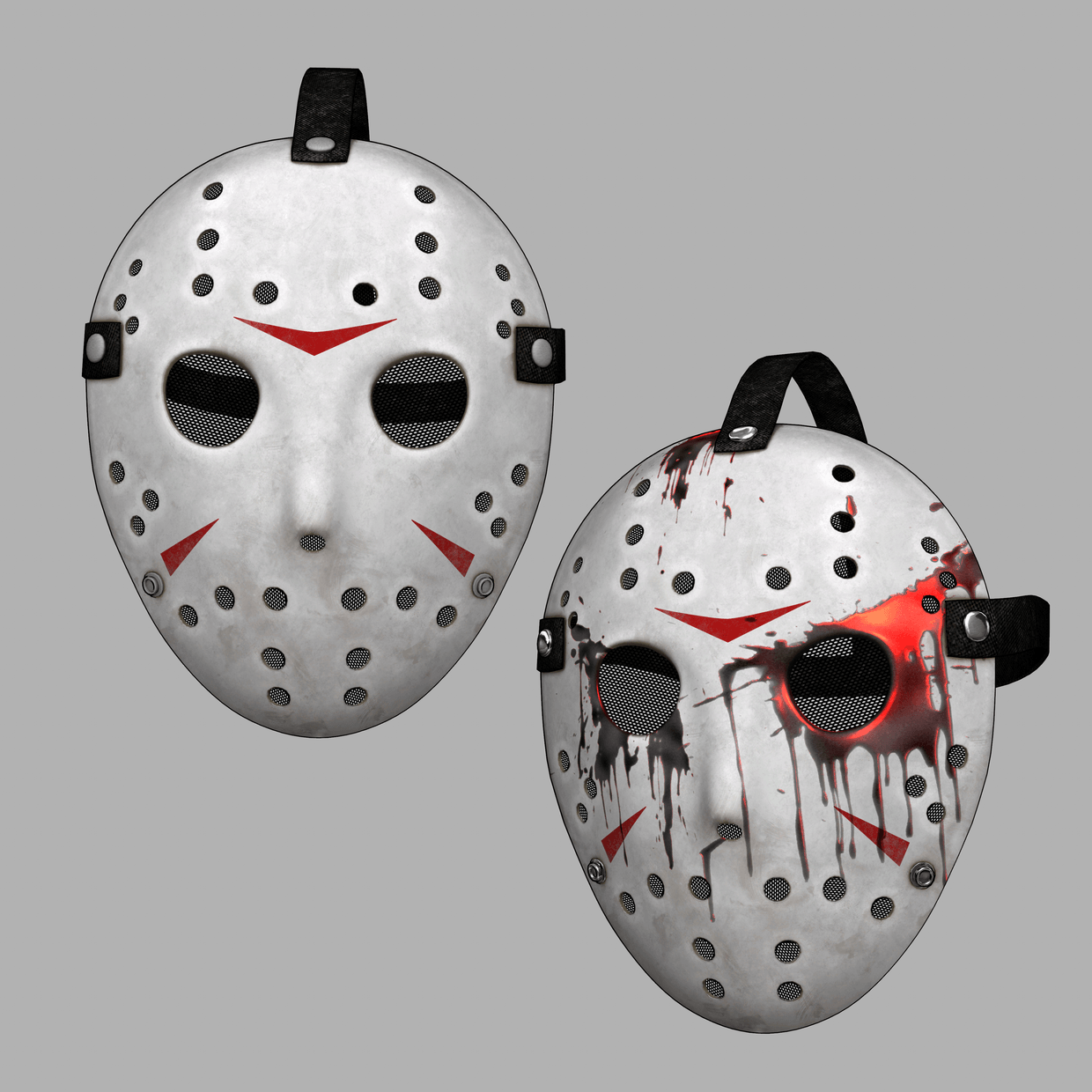 Jason hockey Mask 3D Model FBX Download VRChat
