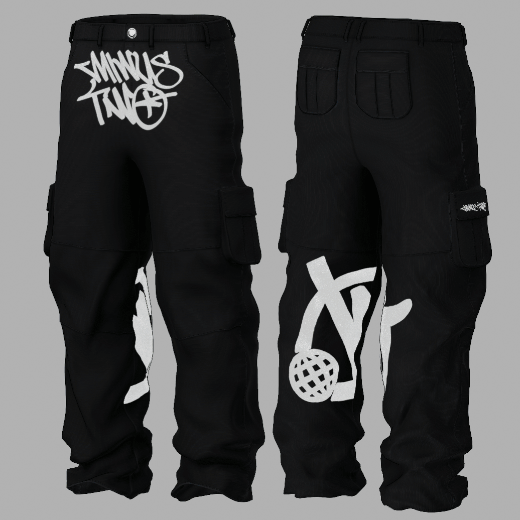 Baggy Cargo Pants Y2K 3D Model FBX Download VRChat