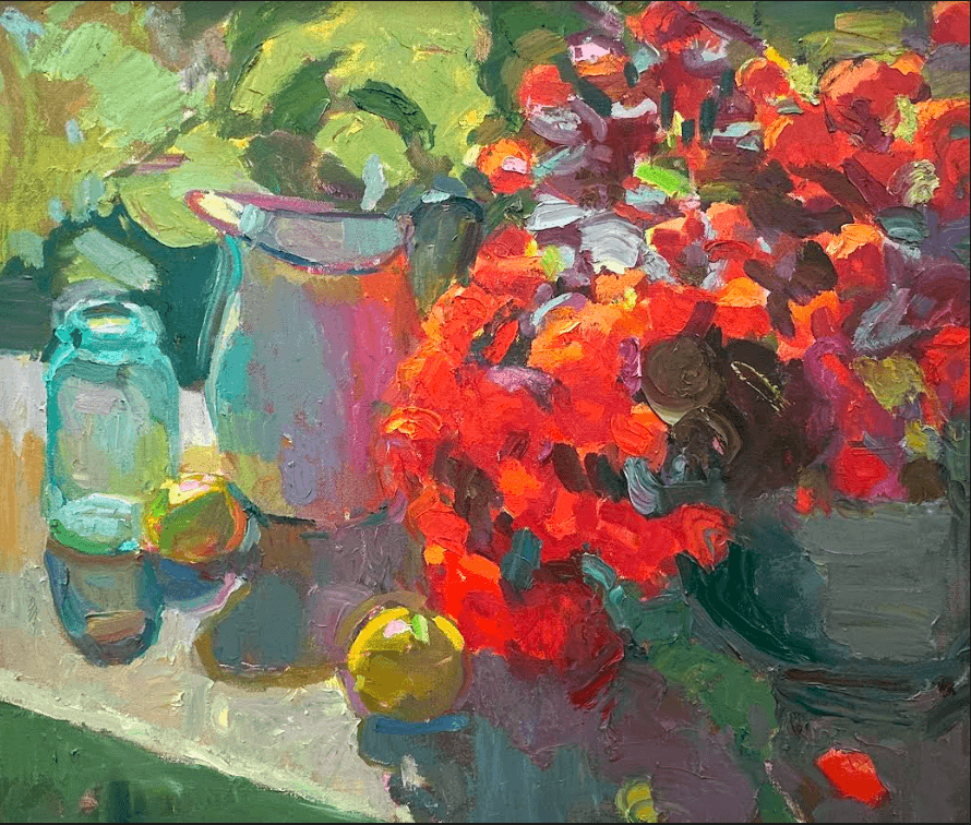 Still Life With Begonias 20x24"