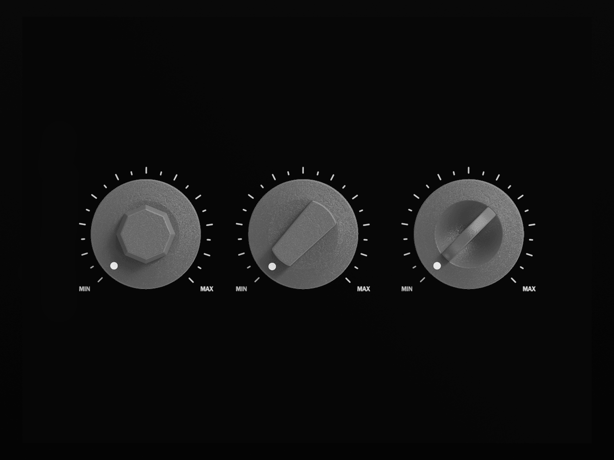 Gray Texture UI Knob-101