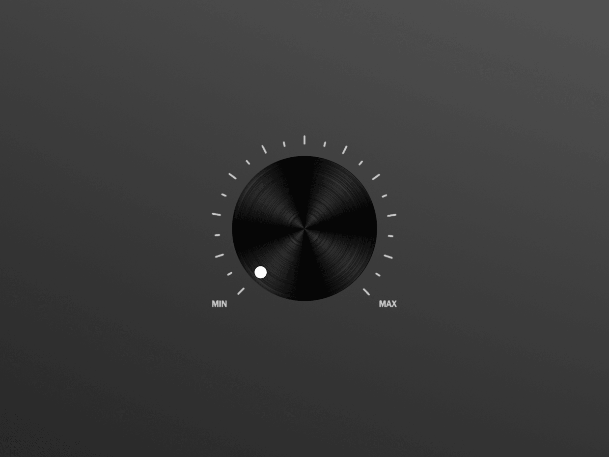 Black Anisotropy UI Knob - 103