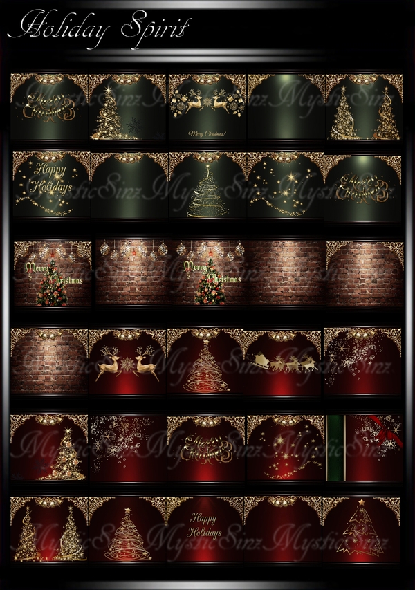 Holiday Spirit IMVU Room Textures Collection
