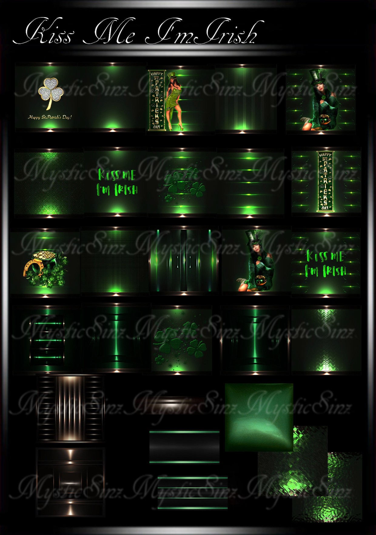 Kiss Me I'm Irish IMVU Pub Textures