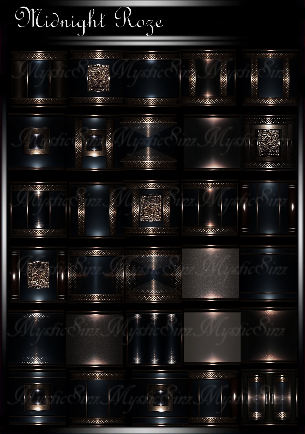 Midnight Roze IMVU Room Texture Collection