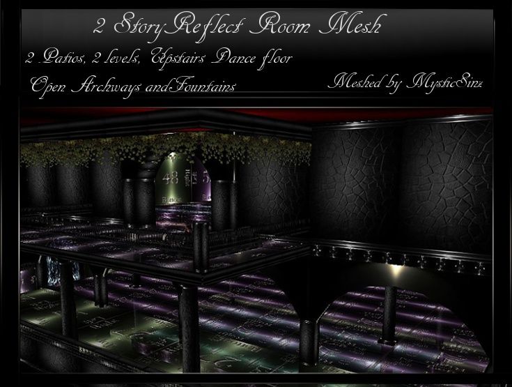 IMVU Mesh 2-Story Reflect Room