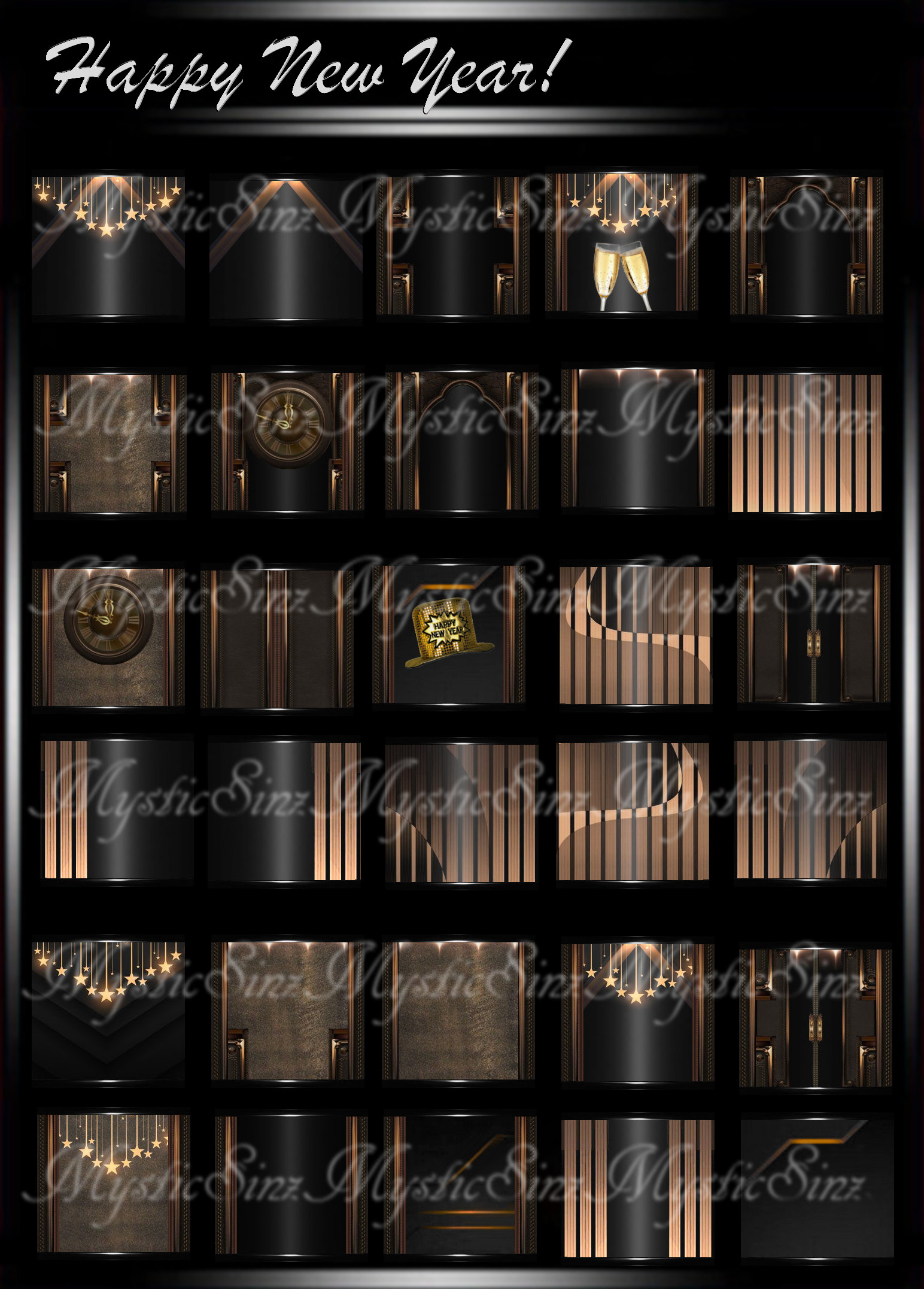 Golden Delight IMVU Room Textures Collection