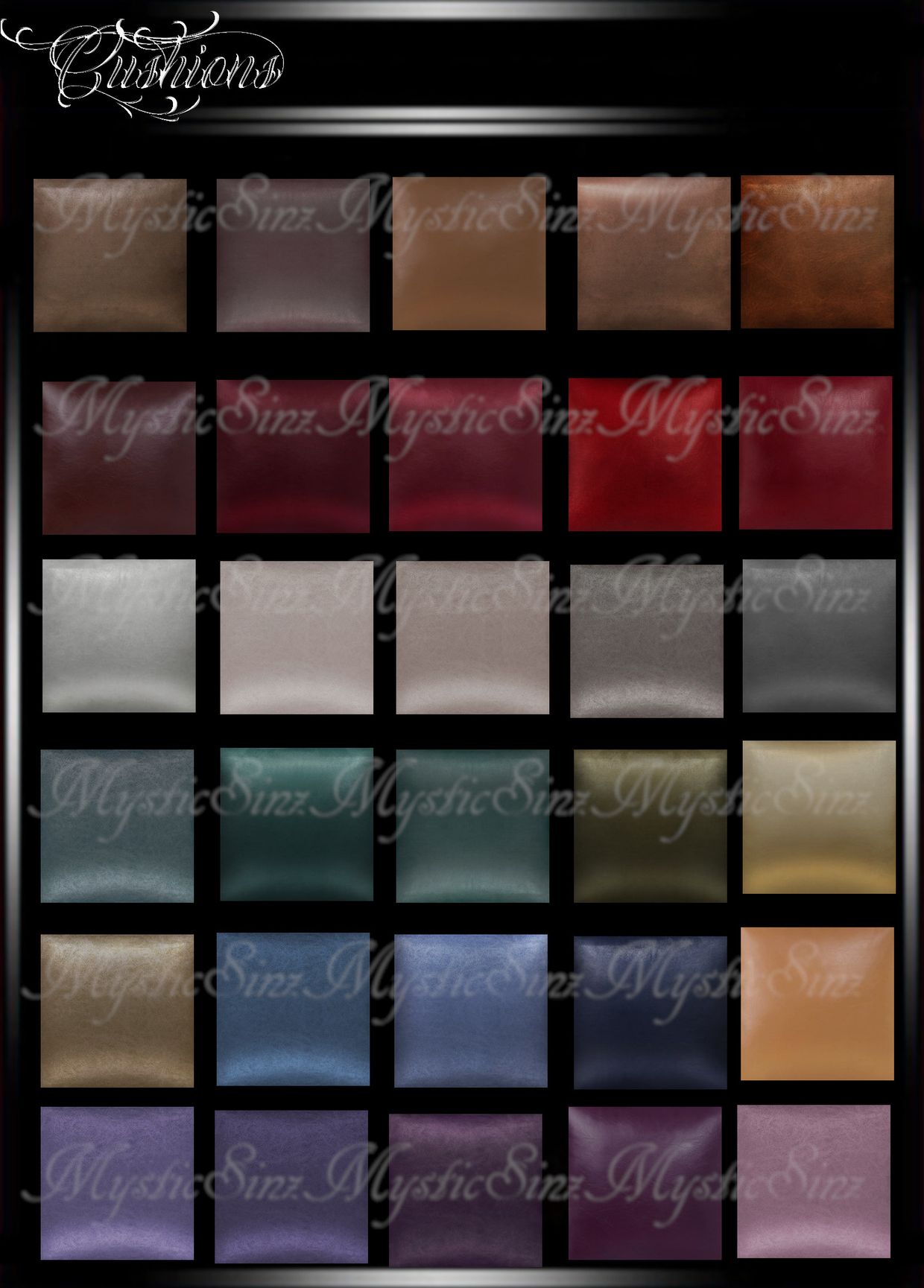 Faux Leather Cushions IMVU Textures