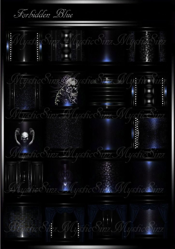 Hallow Bluez Nights IMVU Room Textures Collection