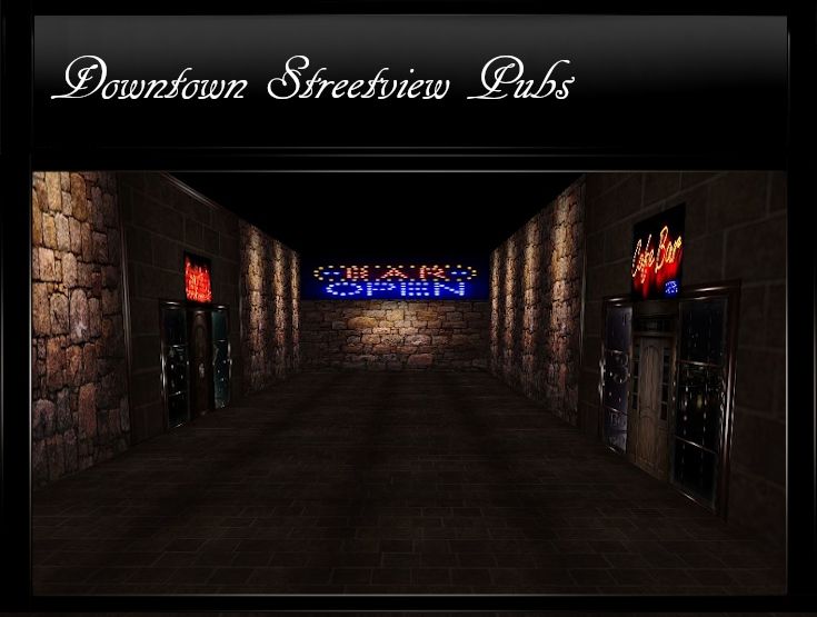 Downtown Streetview Pubs IMVU Mesh