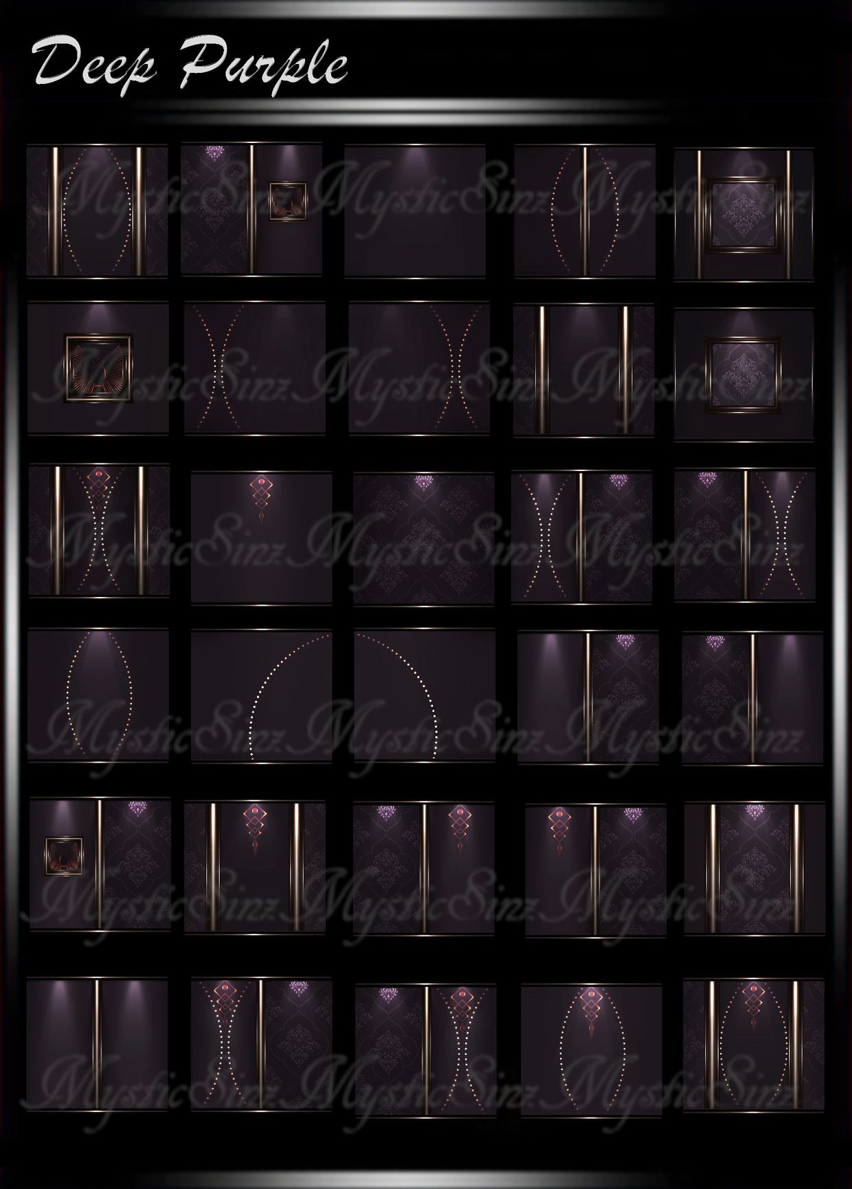 Deep Purple IMVU Room Textures Collection
