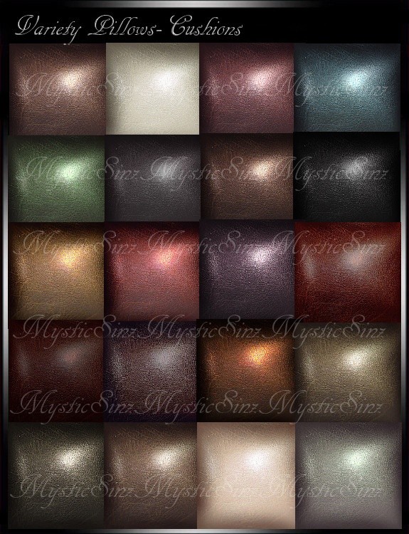 IMVU Texture Pillows Leather Variety Colors