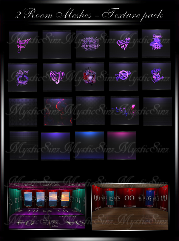 2 IMVU Room Meshes + Textures