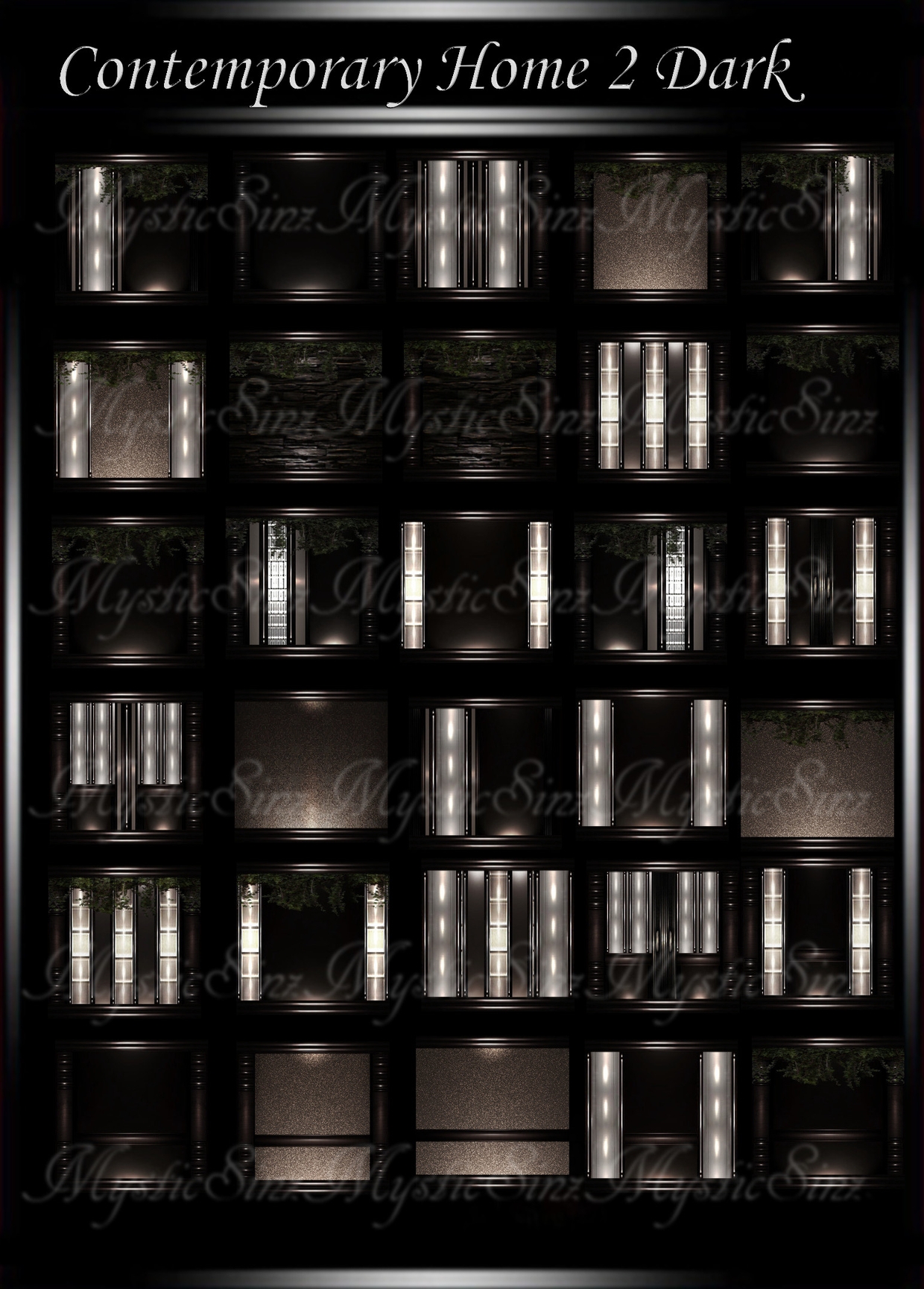 Contemporary Home 2 Dark IMVU Room Textures