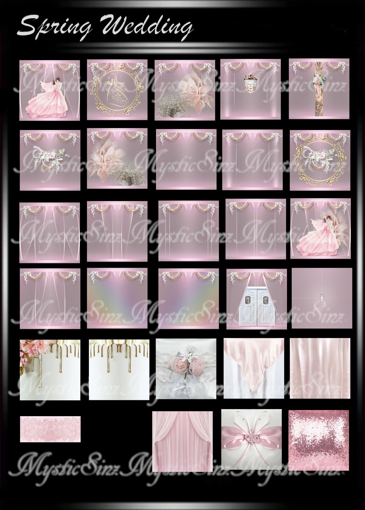 Spring Wedding IMVU Room Textures Collection