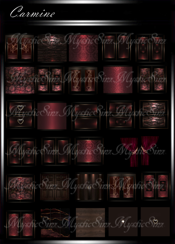 Carmine IMVU Room Texture Collection
