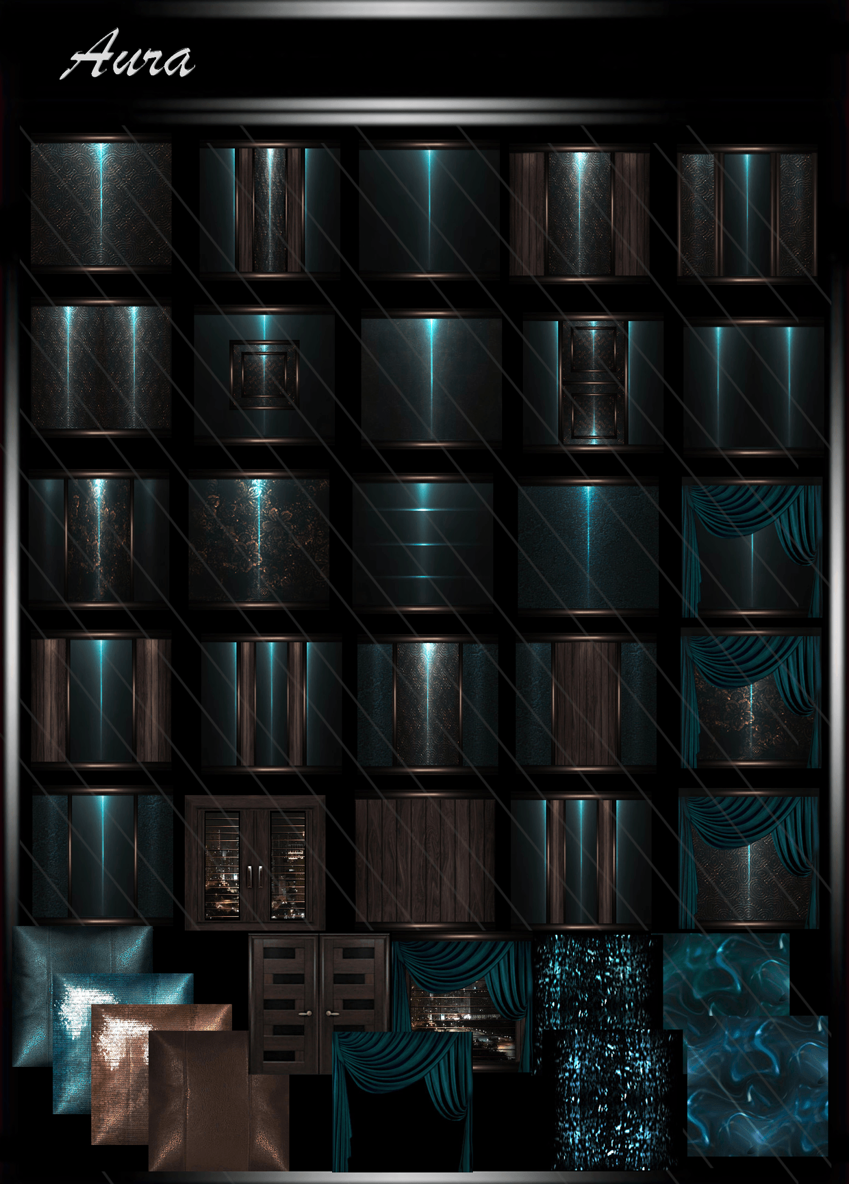 Aura IMVU Room Textures Collection