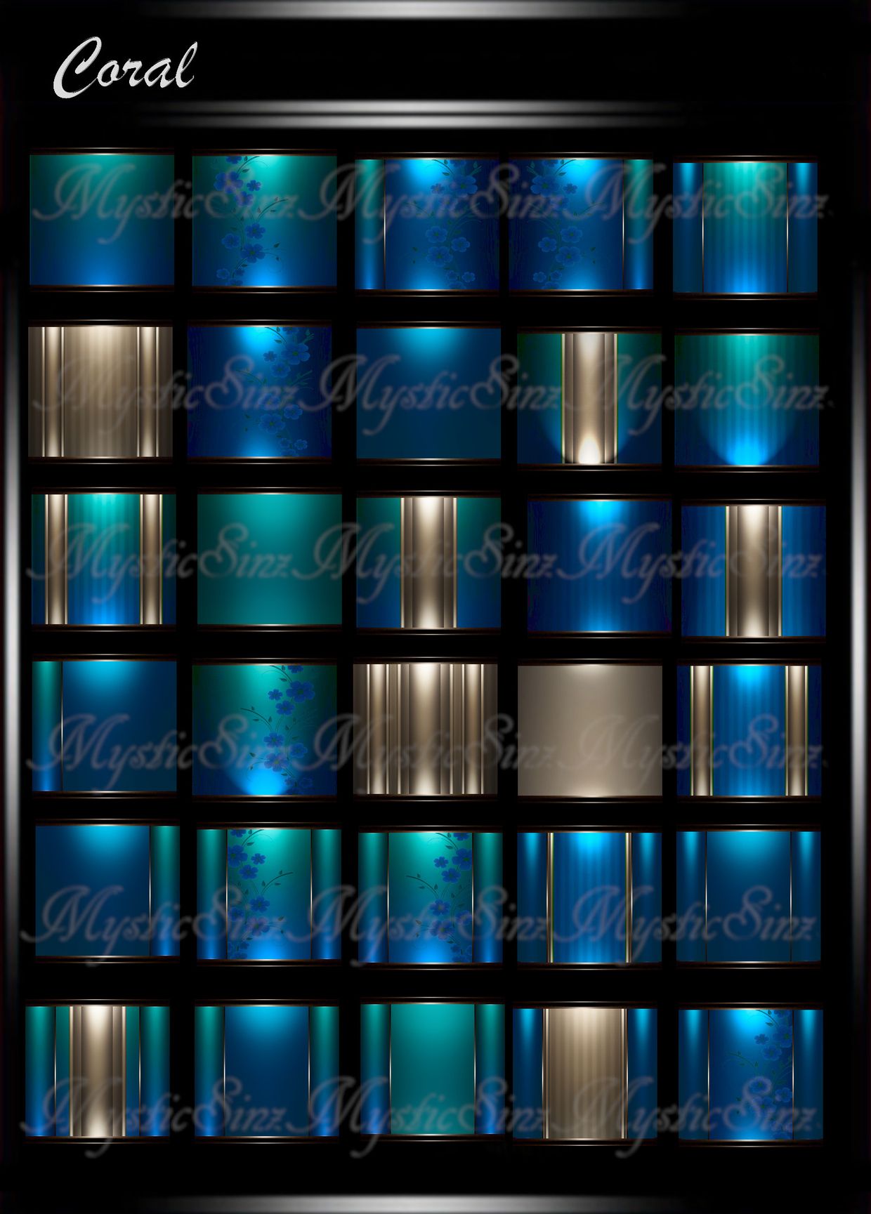 Coral IMVU Room Textures Collection