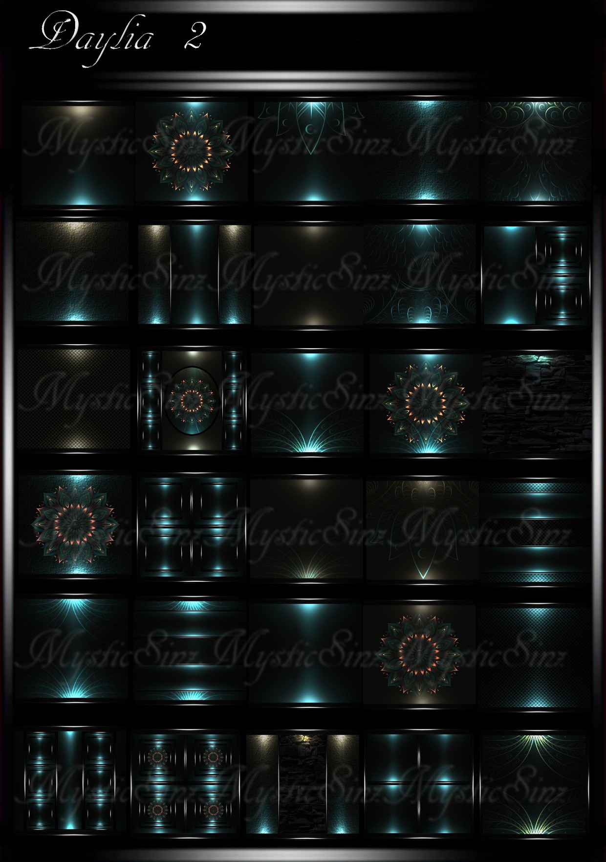 Neon Lights IMVU Room Textures Collection