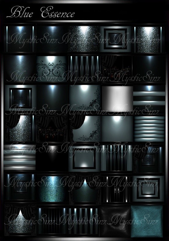 IMVU Blue Essence Room Collection