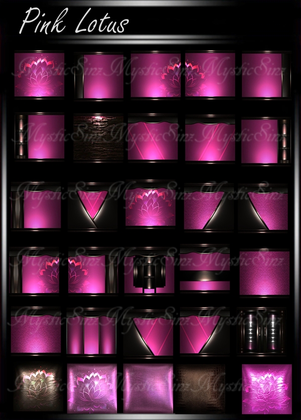 Pink Lotus IMVU Room Textures Collection