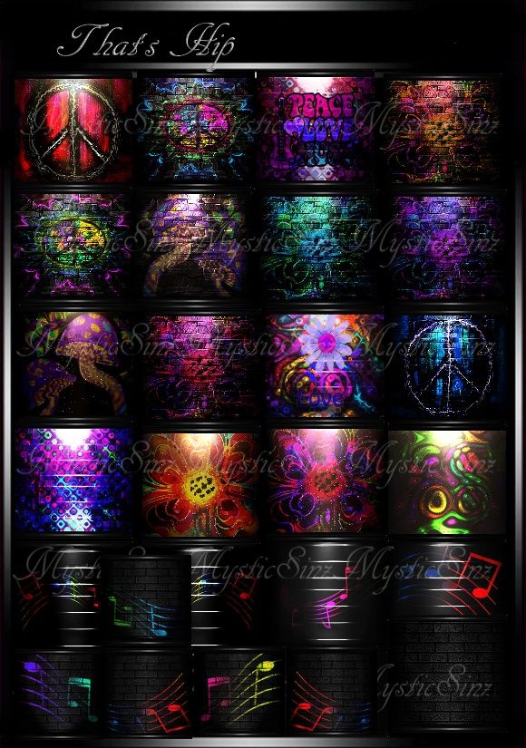 Neon Lights IMVU Room Textures Collection