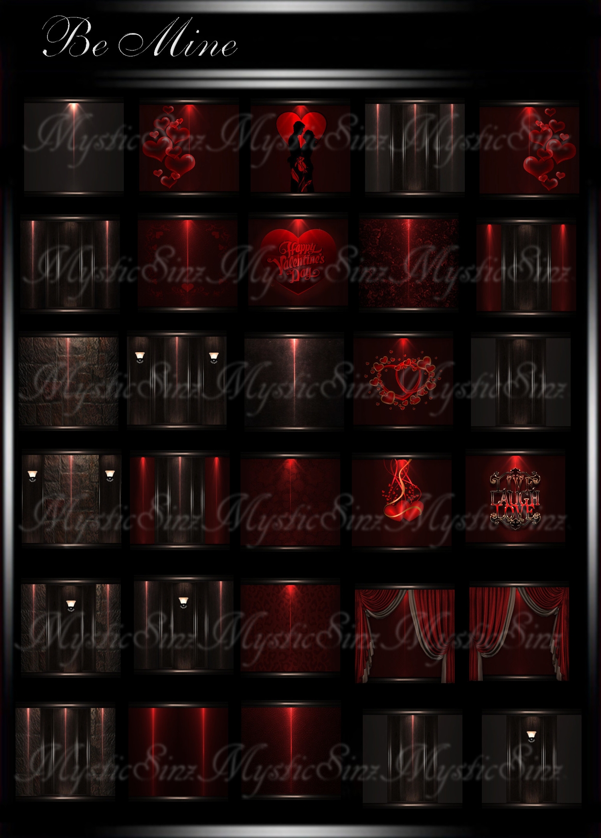 Be Mine IMVU Room Textures Collection