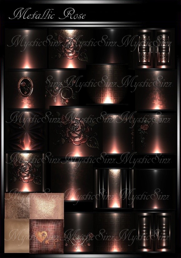 Metallic Rose Room Textures