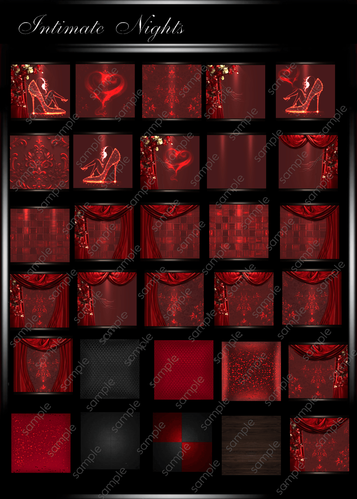 Intimate Nights IMVU Room Textures Collection