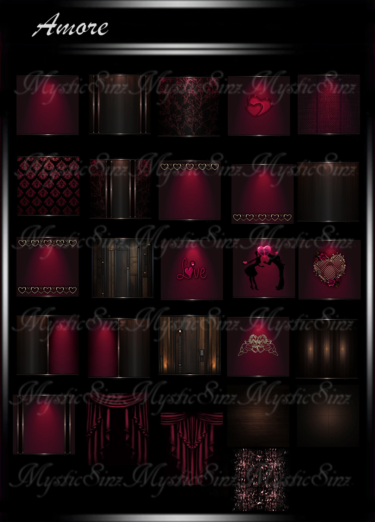 Amore' IMVU Room Textures Collection