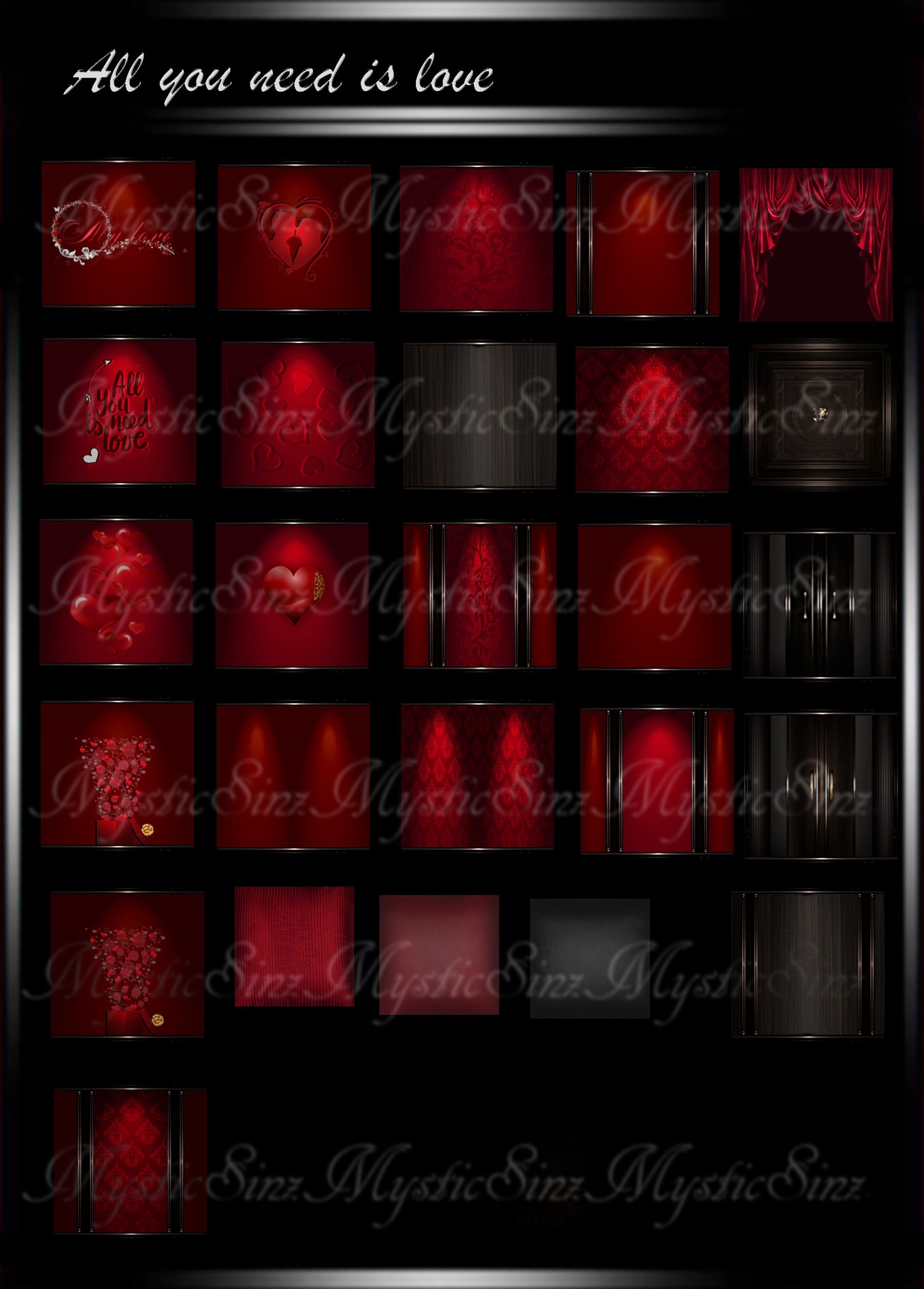 All You Need Is Love IMVU Room Textures Collection