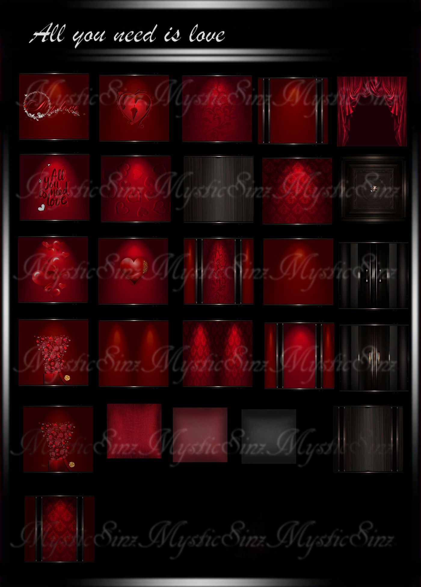 The Orient 3 IMVU Room Textures Collection