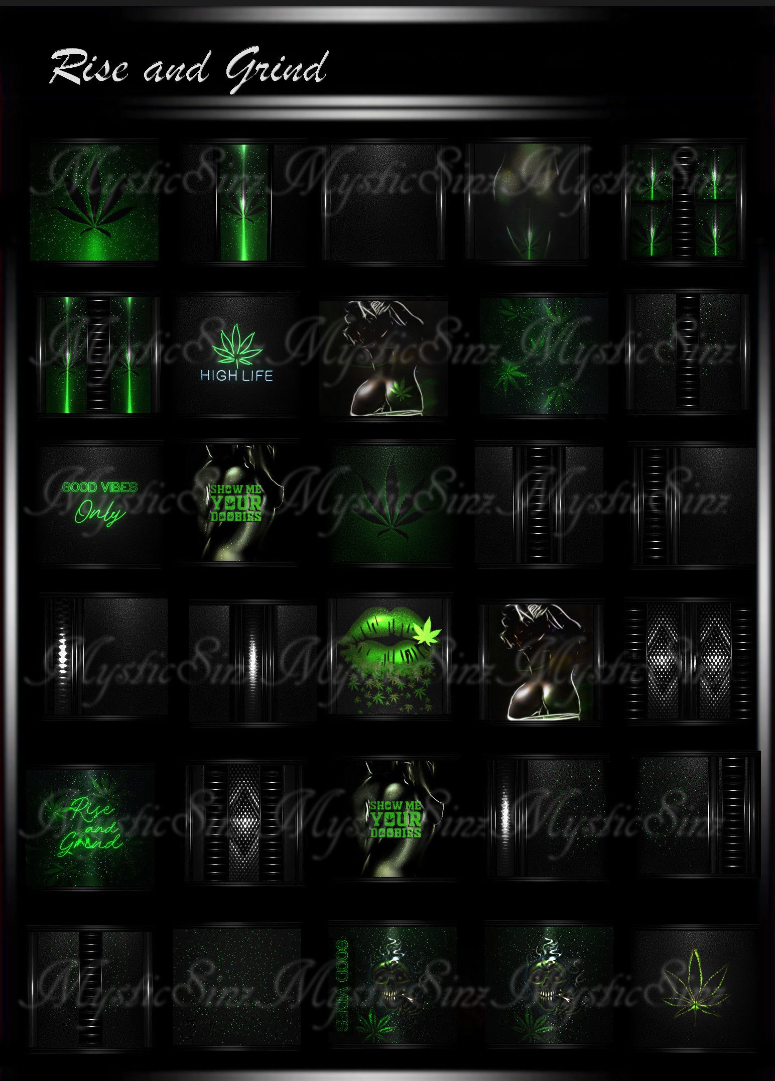 Neon Lights IMVU Room Textures Collection