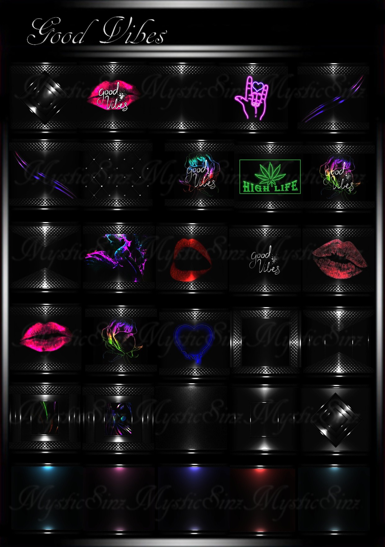 Good Vibes IMVU Room Texture Collection