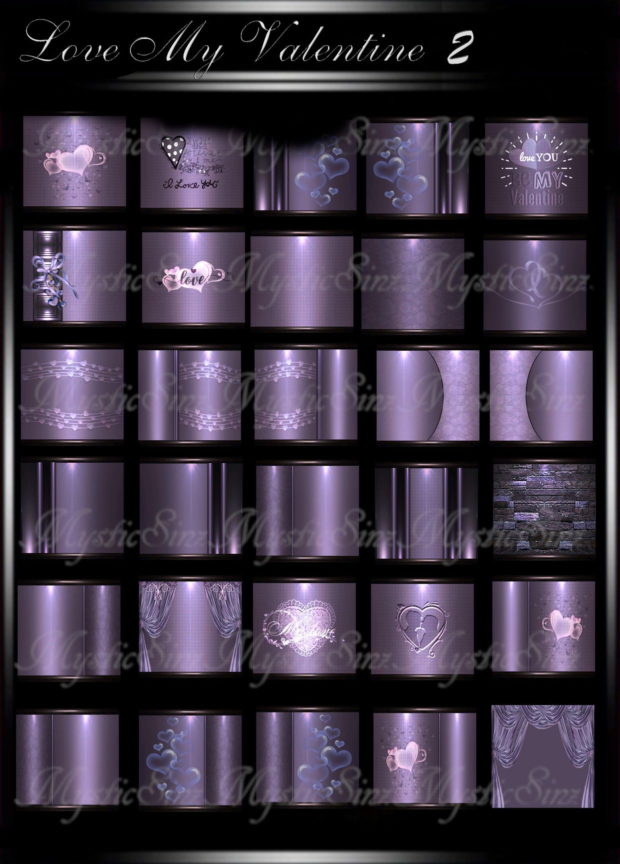 Love My Valentine 2 IMVU Room Textures Collection
