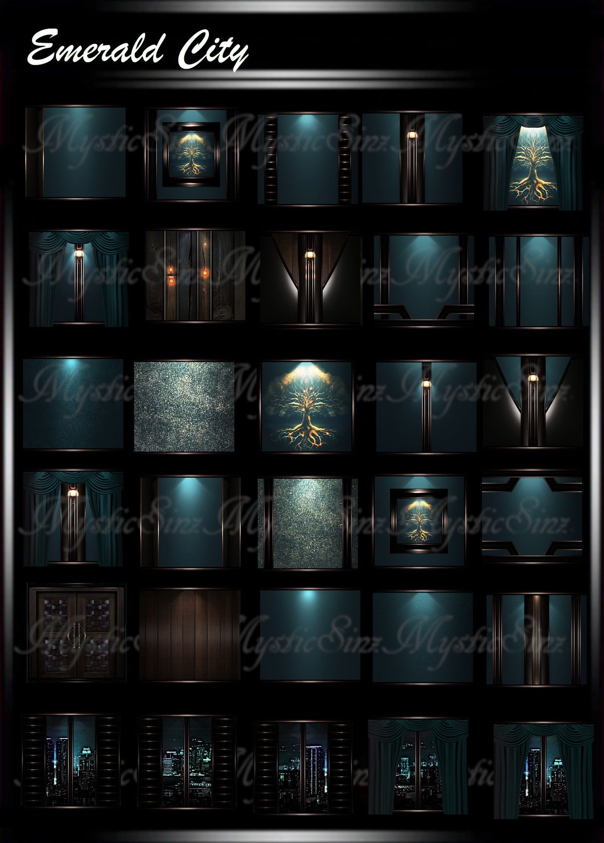 Emerald City IMVU Room Textures Collection
